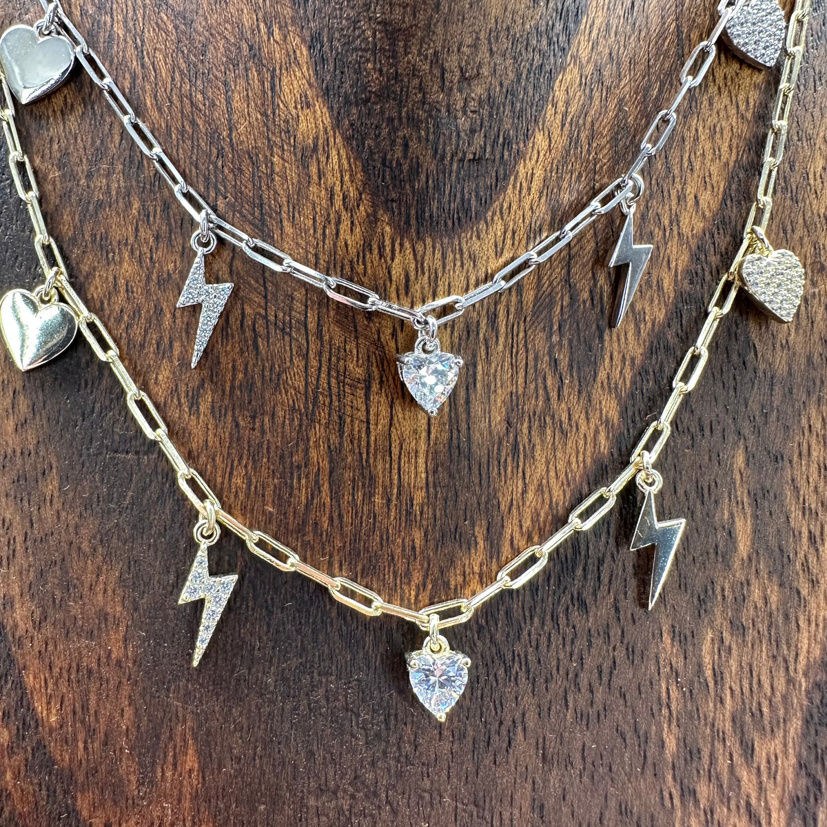 The Women Who Rock™ "Wild at Heart" charm necklace - sterling silver ...